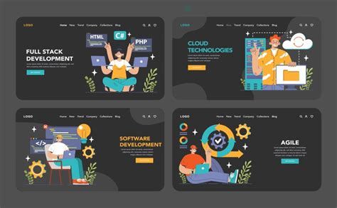 Software Development Banner Vector Images Over 12 000