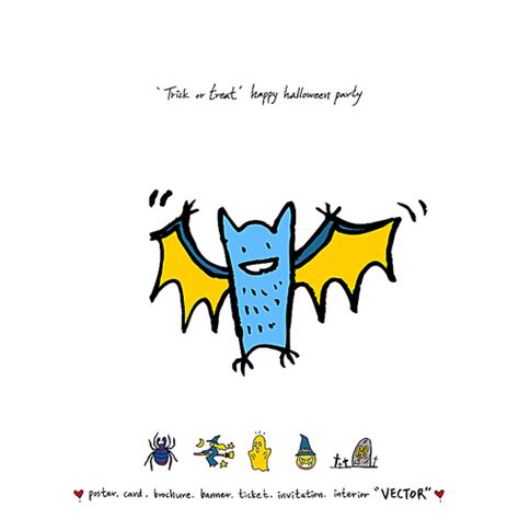 유토이미지 손으로 그린 할로윈 일러스트