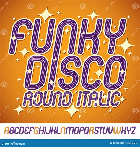 Vector Cursive Script Modern Freaky Alphabet Letters Set With Parallel Stripes For Use As