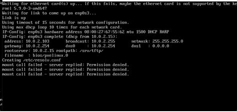 Mount Call Failed Permission Denied Pxe Configuration Pxe Debian Par