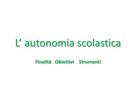 Autonomia Scolastica Docsity