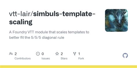 Github Vtt Lair Simbuls Template Scaling A Foundry Vtt Module That