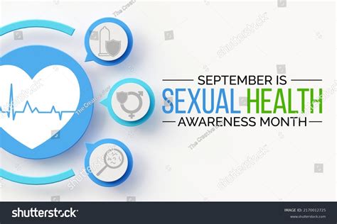 Sexual Health Awareness Month Observed Every Stock Illustration