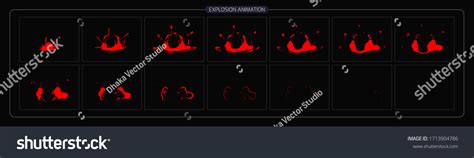 Smoke Animation Effect Smoke Effect Sprite Stock Vector Royalty Free
