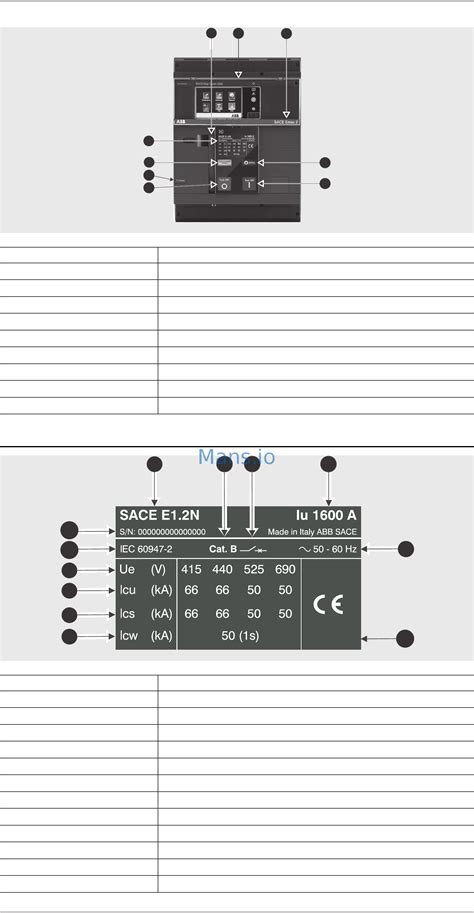 ABB E1 2B 630 Ekip Dip LSIG 3p WMP 1SDA072053R1 13 63 Uimp 12kv