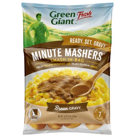 Green Giant Fresh Minute Mashers With Brown Gravy Microwave Potatoes