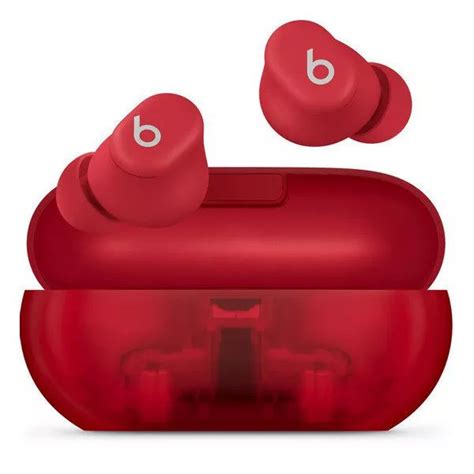 Наушники Внутриканальные Beats Беспроводные Solo Buds Transparent Red ...