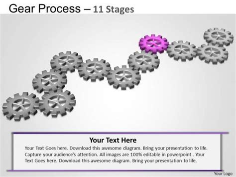 PowerPoint Layouts Success Gears Process Ppt Template