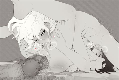 Oma Kokichi And Komaeda Nagito Danganronpa And More Drawn By Magayser Danbooru