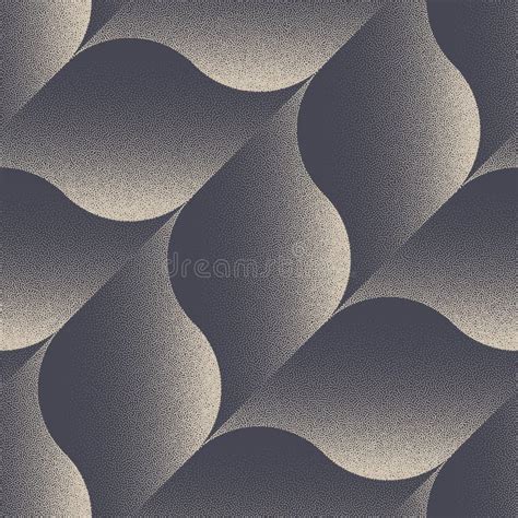 Tilted Herringbone Grid Seamless Pattern Trendy Dot Work Vector