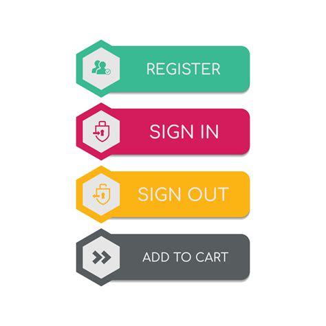 Web And Ui Application Color Button Icon For Modern Website 12508721