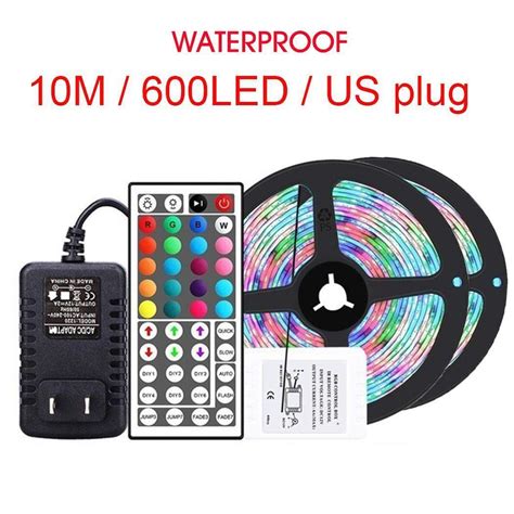 65ft Led Strip Lights Remote Control Bedroom Waterproof For Indoor