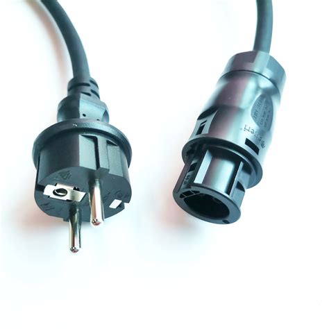 Straight 3 Wire IP44 Waterproof Schuko Plug To Betteri Bc01 Female