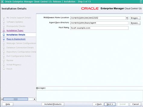 Install Enterprise Manager Cloud Control