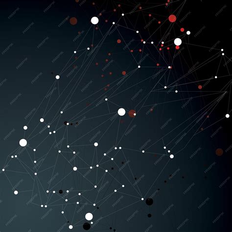 Premium Vector 3d Vector Abstract Technology Mesh Shape On Dark Backdrop Perspective