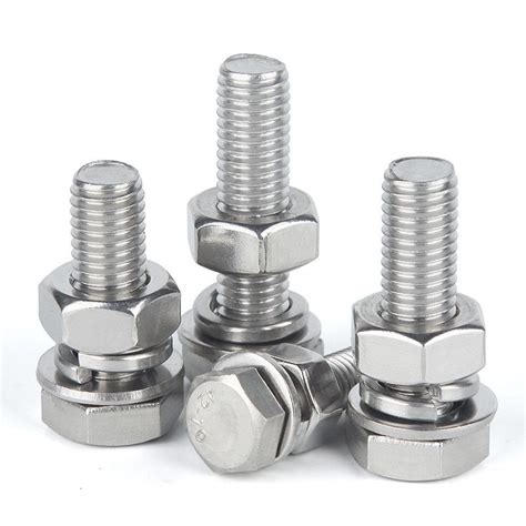 High Quality M M M Combination Bolts With Hex Nuts Fasteners And Fastener