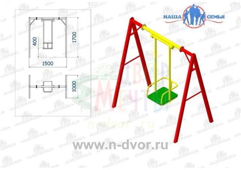 Детские качели на подшипниках своими руками из металла чертежи