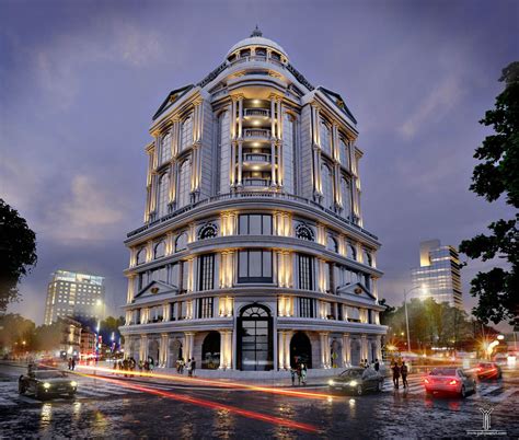 Vrayworld Administrative Building Facade Architecture Facade