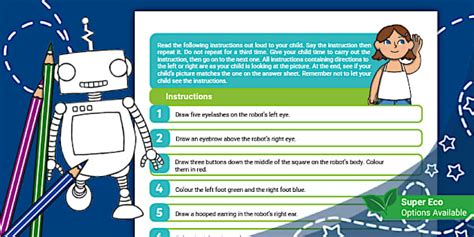 Listening Skills Drawing Activity Ages Twinkl