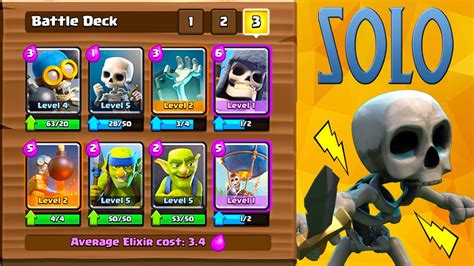 IL DECK MORTO Sfida Solo Scheletri Clash Royale ITA YouTube