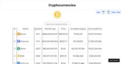 React Pricing Table Examples Codesandbox