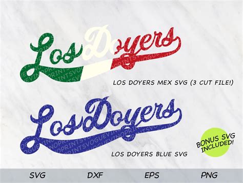 Los Doyers Svg Los La Png Los Angeles Cut File Instant Etsy