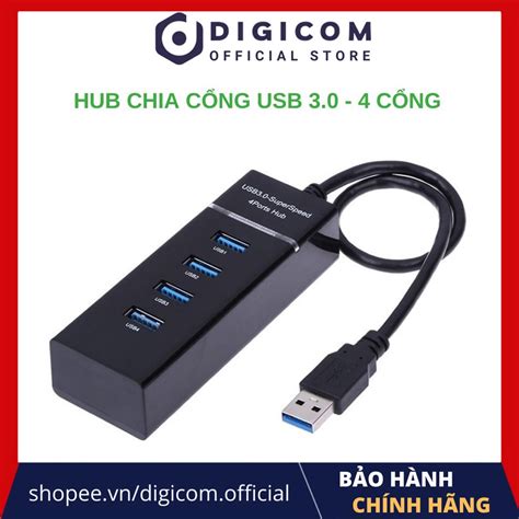 Hub USB 3 0 tốc độ cao bộ cổng chia USB 4 cổng mở rộng kết nối chuyển đổi cho laptop máy tính
