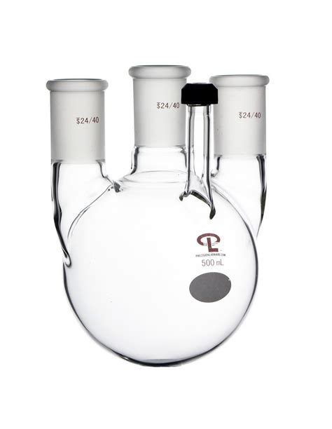 500ml 2440 With Threaded Side Arm Round Bottom 3 Neck Flask
