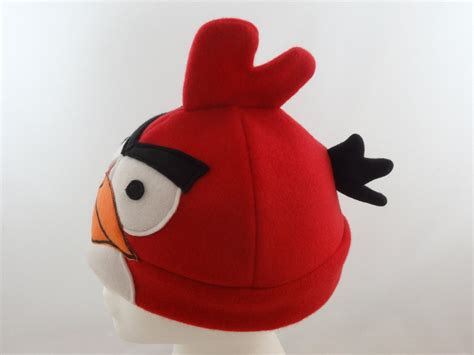 Fleece Red Angry Bird Hat Etsy
