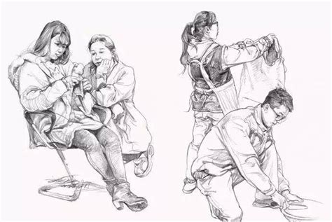 画双人速写的要点及高分技巧教案 北京水木源画室