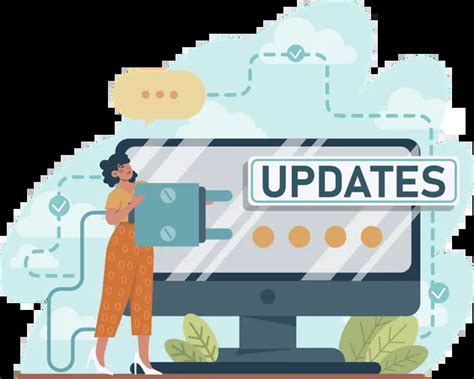 Girl Updating System Illustration Free Download Network