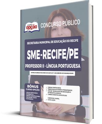 Apostila SME Recife PE Professor II Língua Portuguesa