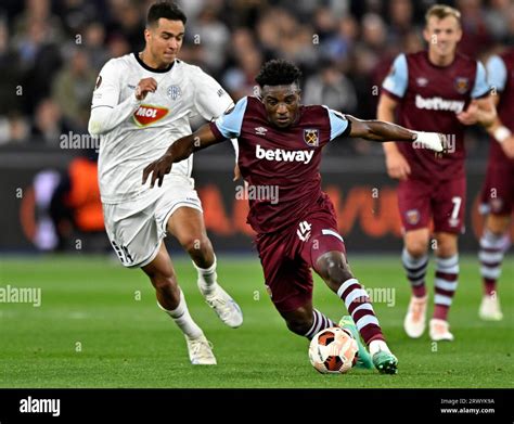 London UK St Sep Mohammed Kudus West Ham Goes Past Petar Stanic Backa Topola