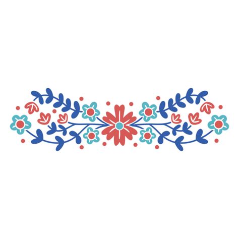 Diseños PNG de patron de flores para camisetas Merch