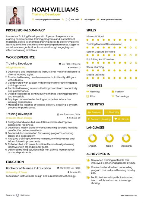 10 Training Developer Resume Samples And Templates For 2025