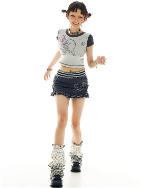 Ruffle Hem Mini Skirt S Artofit
