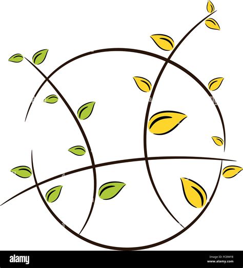 Nature Tree Symbol In Ecology World Concept Illustration Stock Vector Image Art Alamy