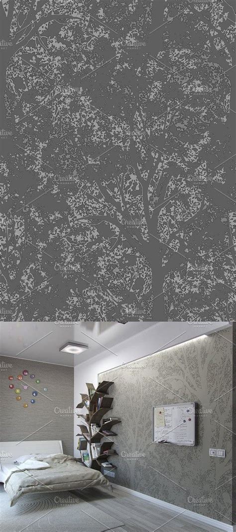 Texture Tree Shaped Wallpaper Seamless Texture For Designers And