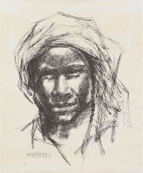 Bonhams Bashir Mirza Pakistani 1941 2000 Portraits Of Pakistan Series