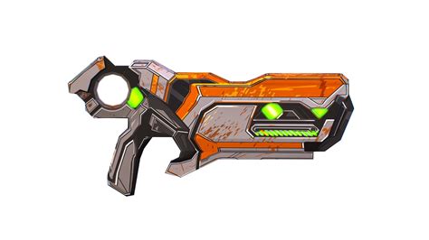 Lowpoly Sci Fi Cartoon Pistol Gun Vector Style Buy Royalty Free 3d