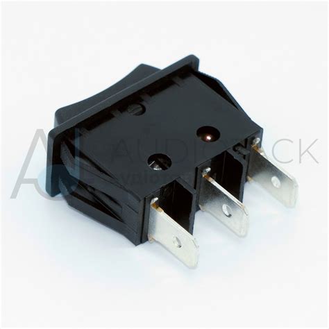 Переключатель клавишный KCD3-4-123 узкий, без фиксации, 15А, 3pin ...