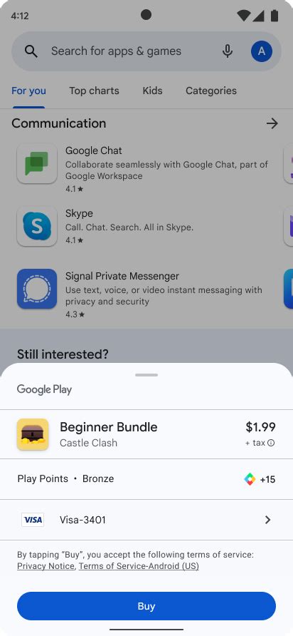 Integrate The Google Play Billing Library Into Your App Android Developers