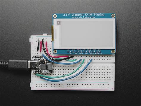 Adafruit 213 250x122 Tri Color Eink Epaper Display With Sram Ssd1680z Chipset Id 4947