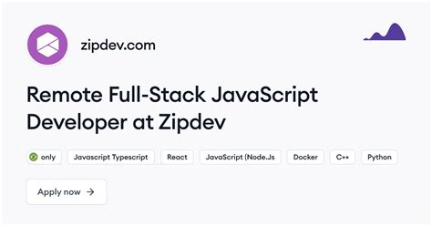 Himalayas On Linkedin Remote Full Stack Javascript Developer Job At Zipdev