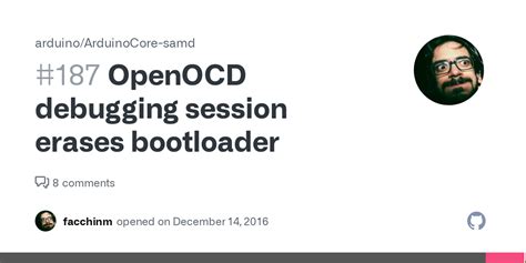 Openocd Debugging Session Erases Bootloader Issue Arduino