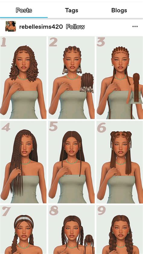 Braids Locs Twists And More Maxis Match Edition Part 4 In 2024