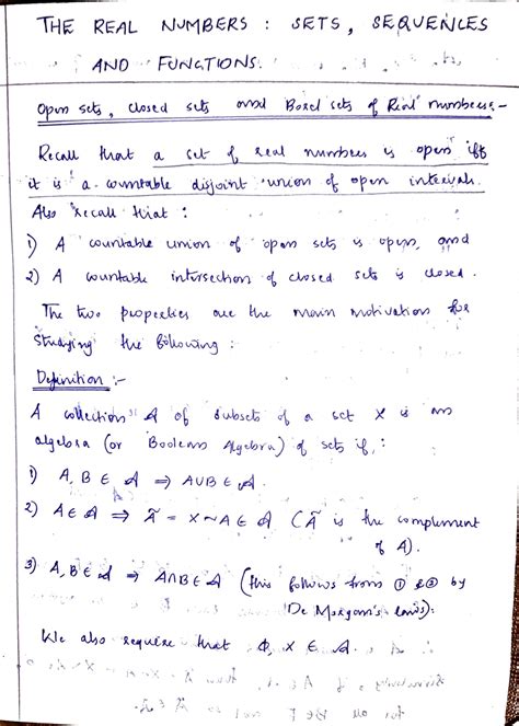 Real Analysis Msc Maths Studocu