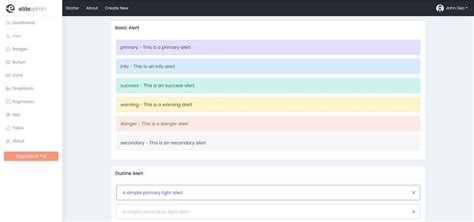 Elite Angular 14 Lite Free Template