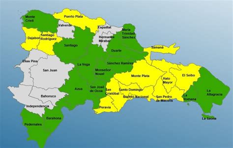 Onamet Mantiene Los Niveles De Alertas Meteorológica Por Vaguada Hacia