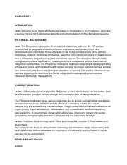 Biodiversity In The Philippines Historical Background Current